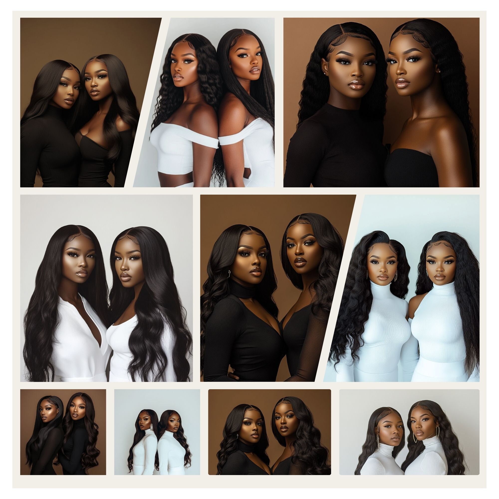 150 Hair Extension Stock Photos - Wig Model, Makeup, Black Beauty, AI ...