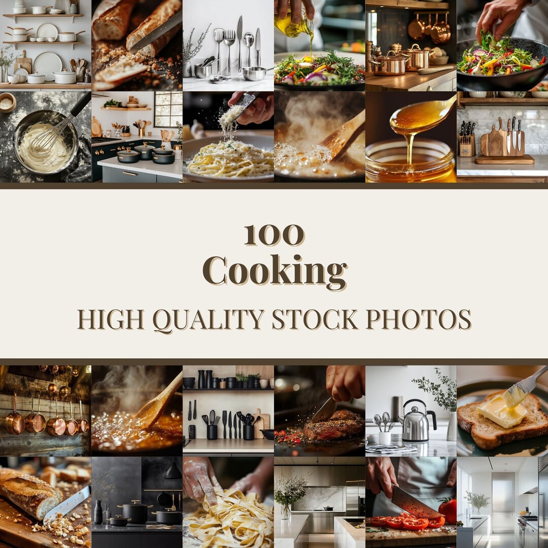 100 Cooking Stock Photo Bundle | Faceless Food Photography | Chef ...