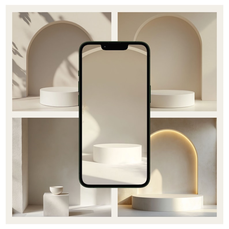 100 Minimalistic White Product Showcase | Neutral Product Podium ...