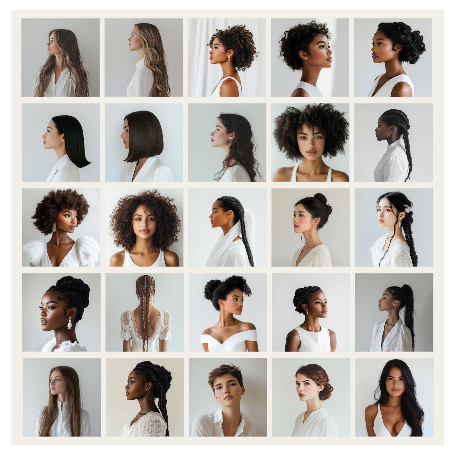 120 Hairstyle Ideas Stock Photo Branding Kit – Social Media Post ...