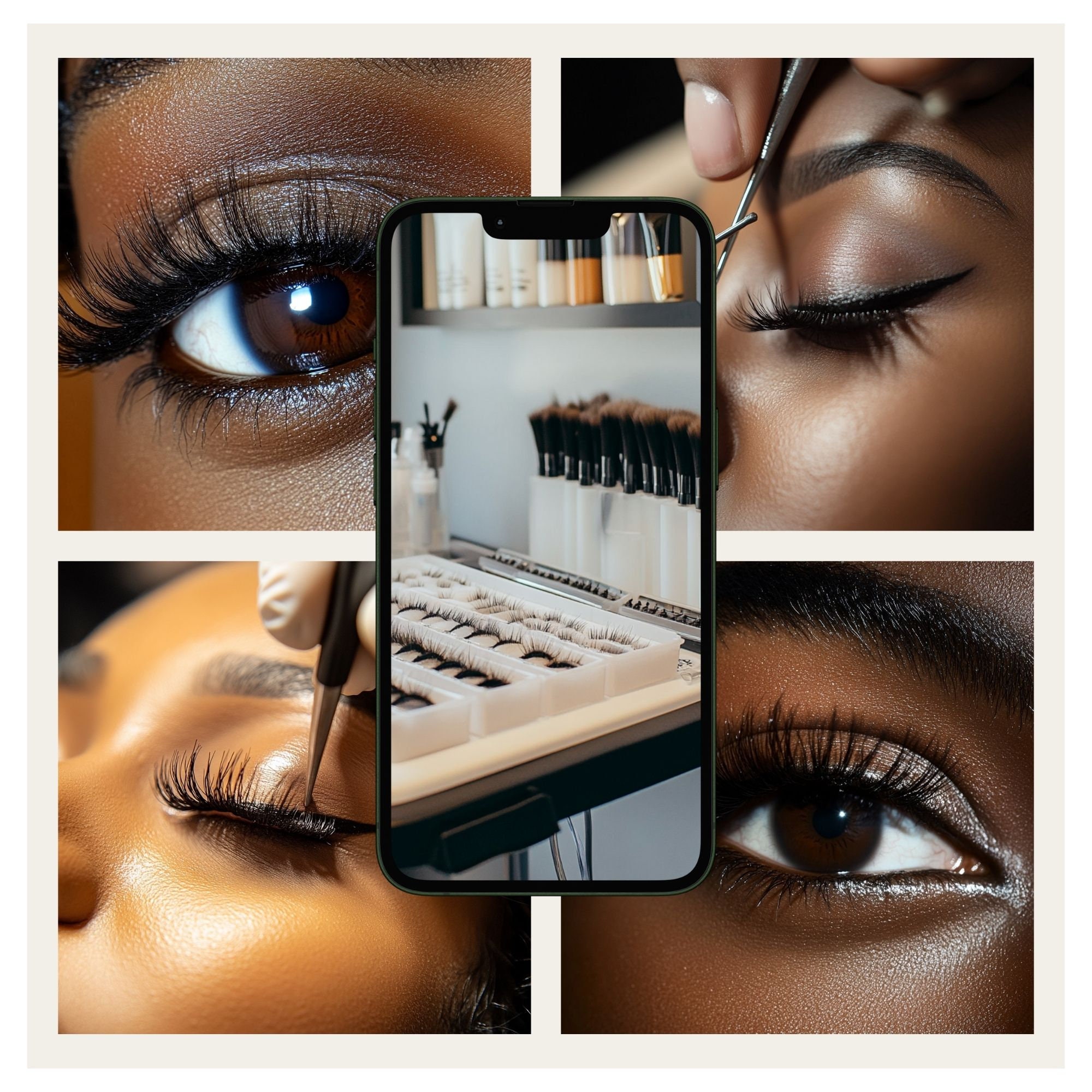 100 Melanin Beauty Eyelash Extensions | High-quality Stock Photos of ...