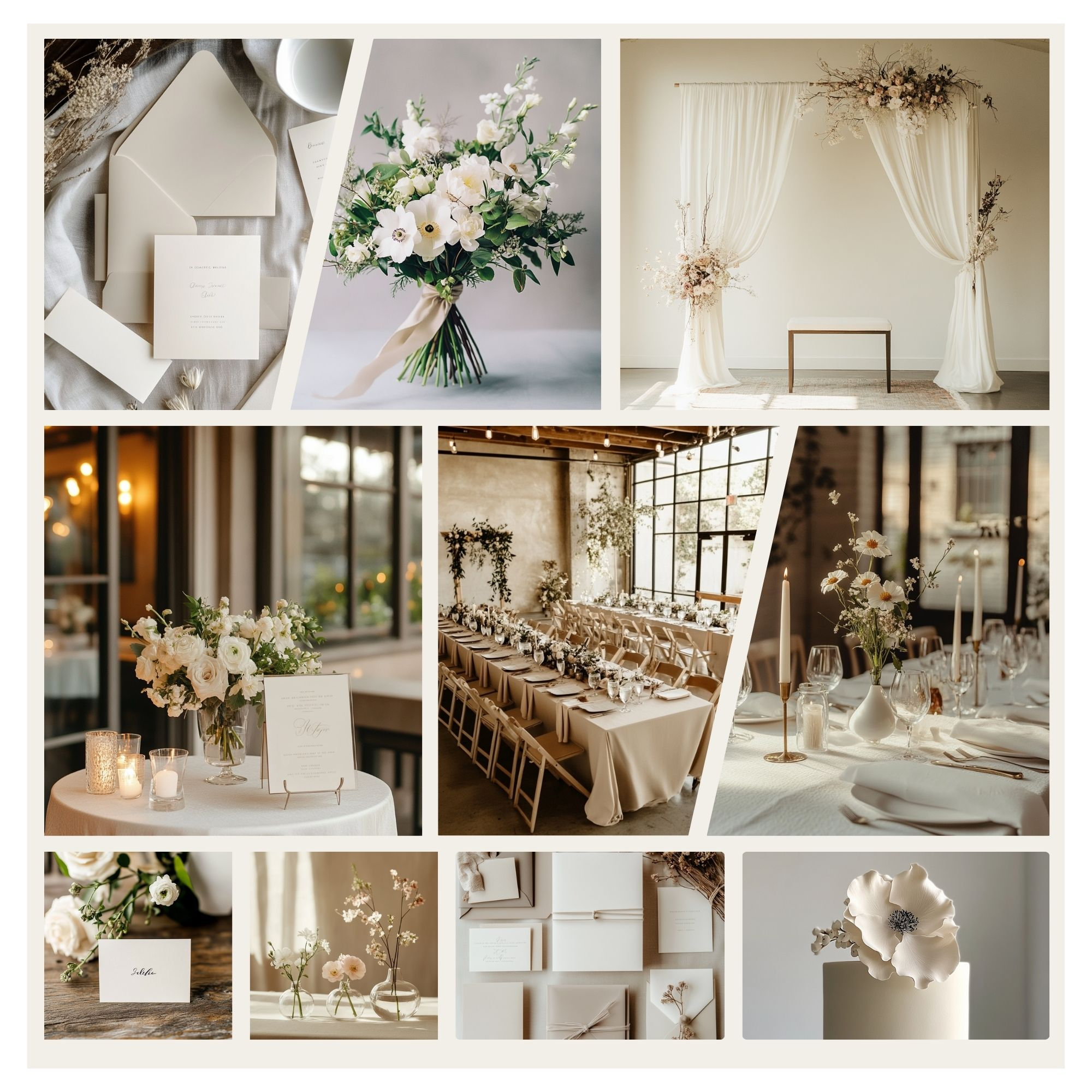 110 Faceless Beige Wedding Stock Photo Bundle | Neutral Aesthetic ...