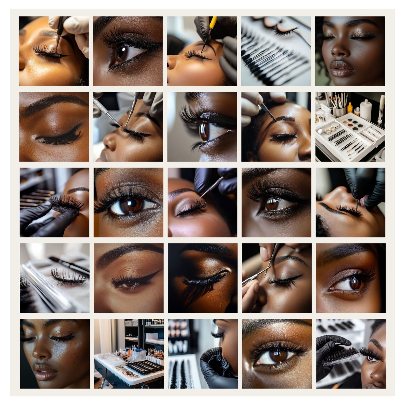 100 Melanin Beauty Eyelash Extensions | High-quality Stock Photos of ...