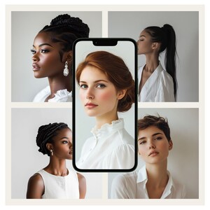 120 Hairstyle Ideas Stock Photo Branding Kit – Social Media Post ...
