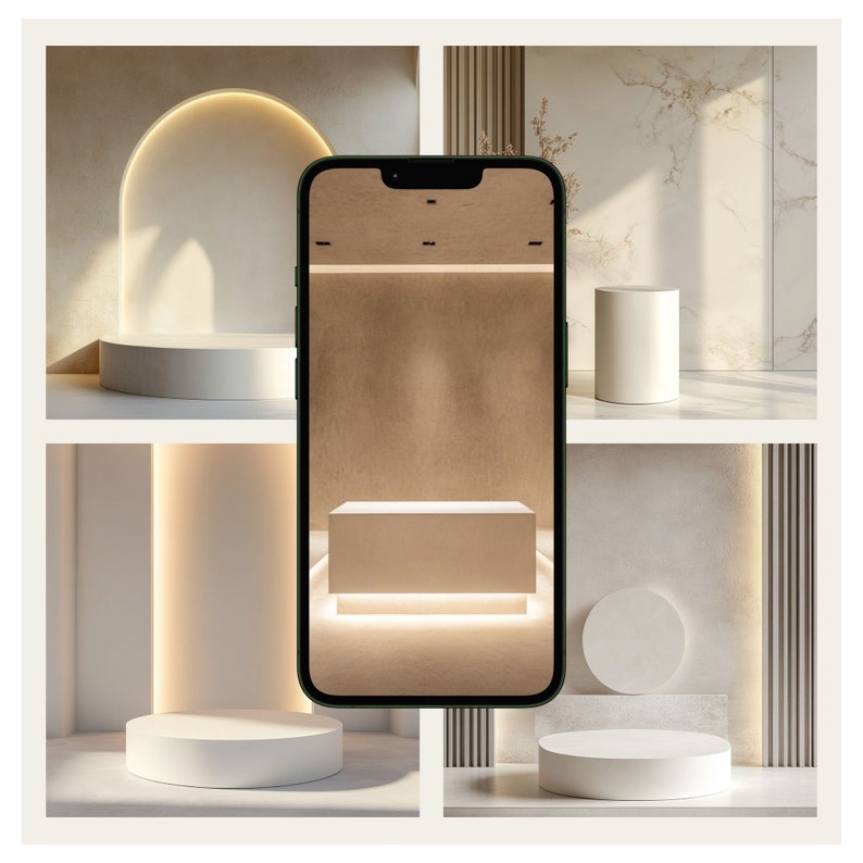 100 Minimalistic White Product Showcase | Neutral Product Podium ...