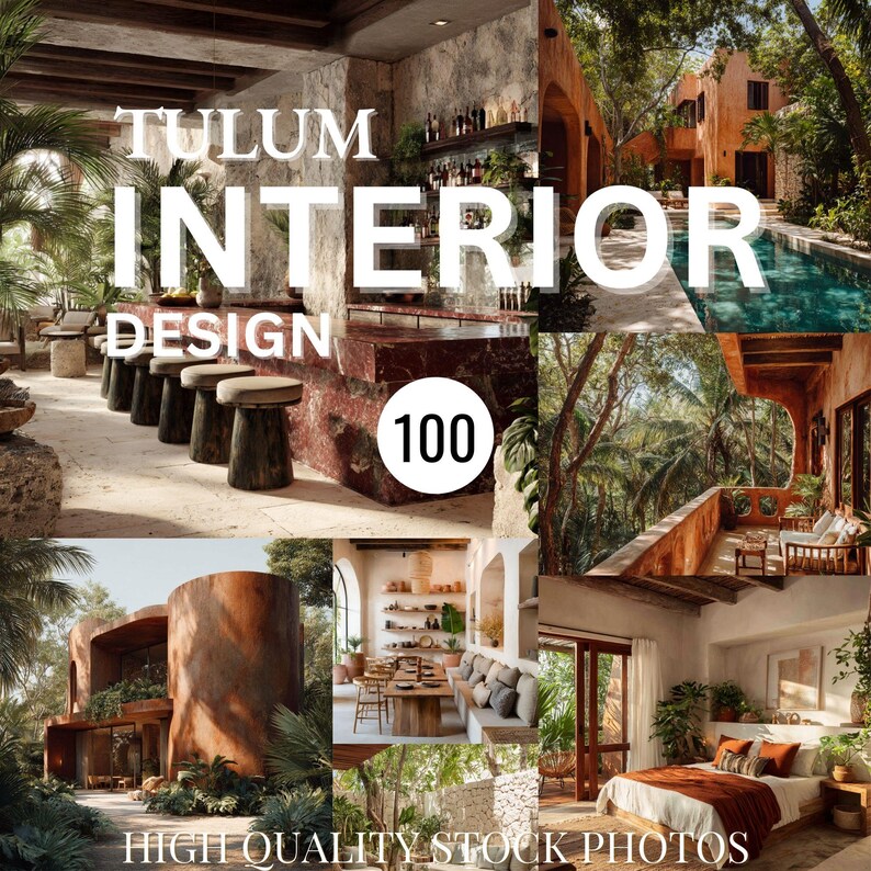 Tulum Images Bundle, Interior Design Stock Photos, Terracotta ...