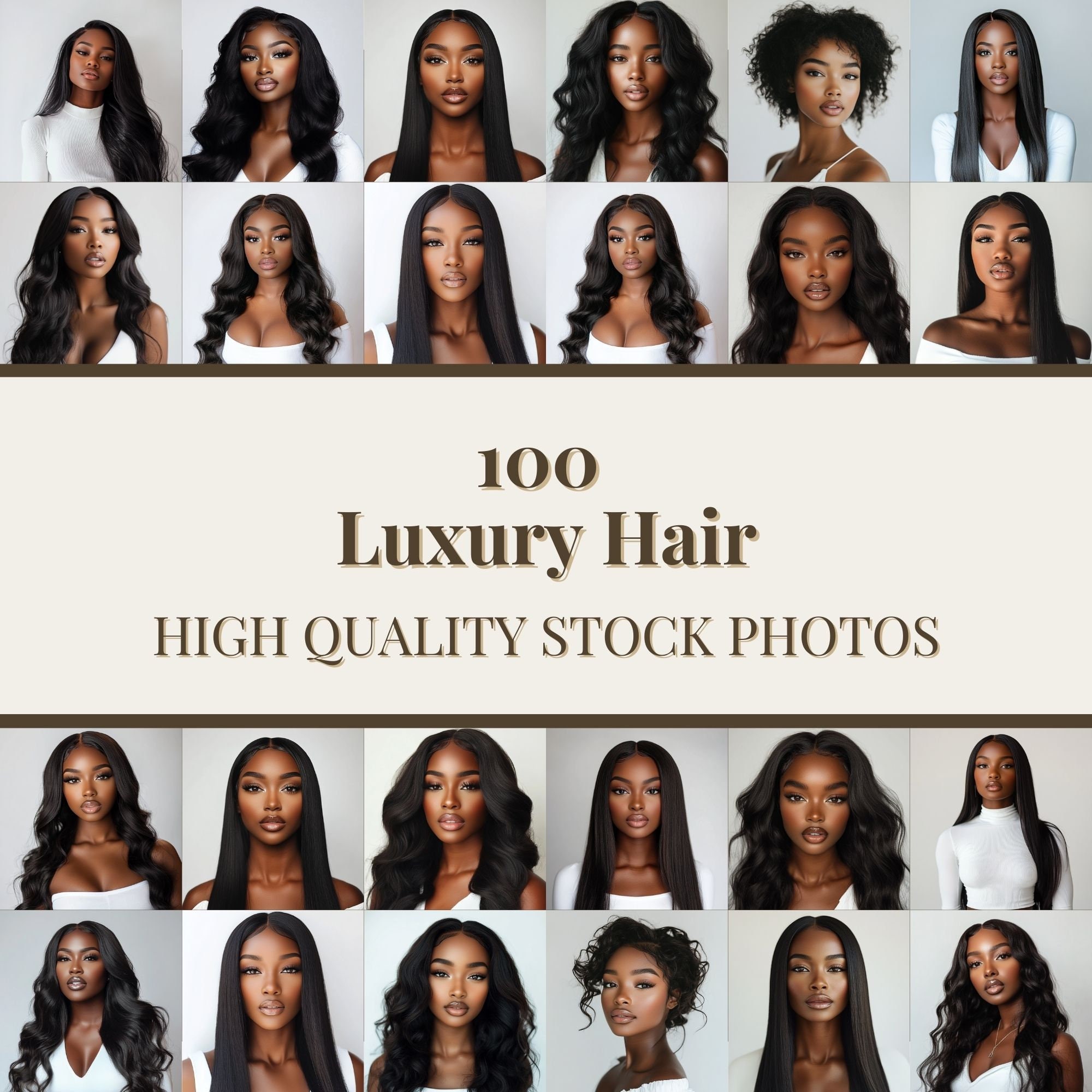 100 Melanin Beauty Luxury Hair Extensions & Wigs | High Quality Stock ...