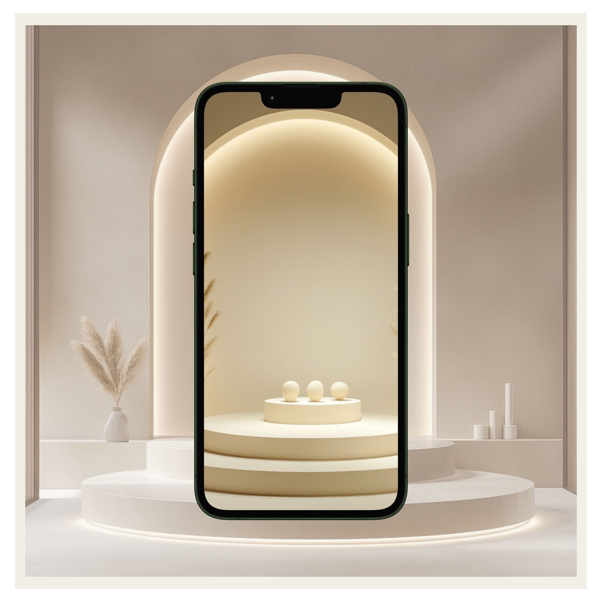 120 Beige Minimalistic Product Display Mock-up | Neutral Product Podium ...
