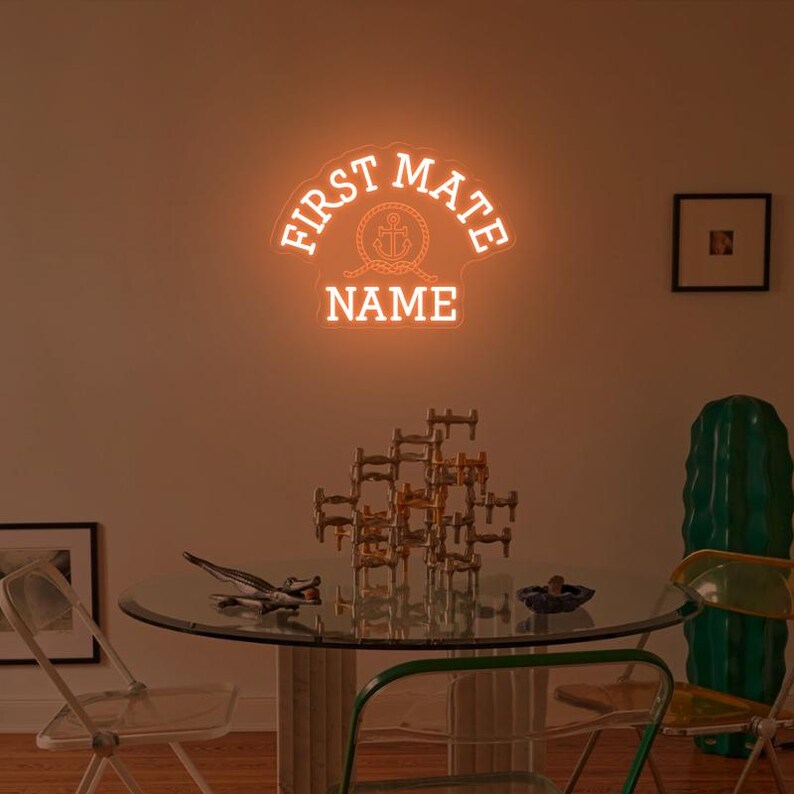 Custom Captain Neon Sign: Nautical Boat Decor Gift - Etsy