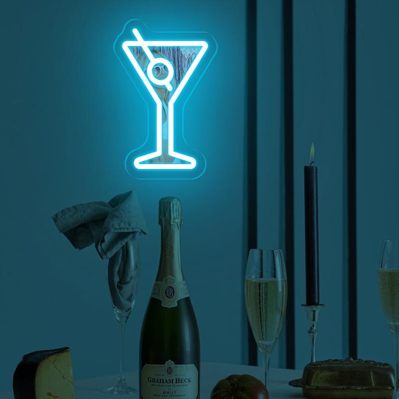 Personalised Bar MIRROR Neon Sign, Custom Home Bar Sign Decor, Bar Club ...