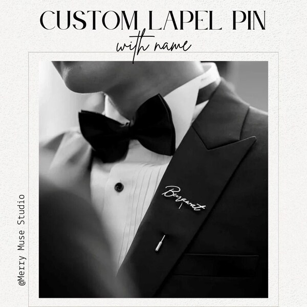 Groom Lapel Pins - Etsy