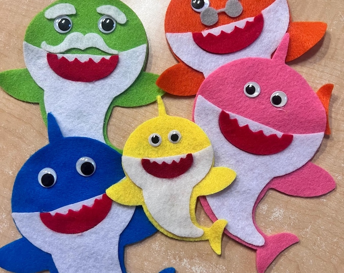 Baby Shark Felt Story - Etsy