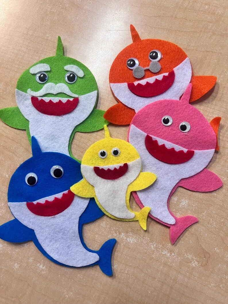 Baby Shark Felt Story - Etsy
