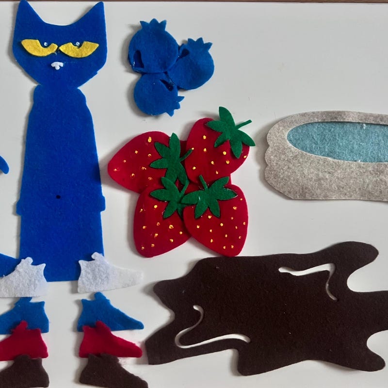Pete the Cat Felt - Etsy
