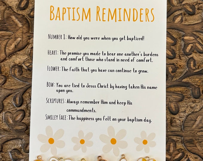 Baptism Charm Kit, LDS Baptism Gift, Girl Baptism Gift, LDS Baptism ...