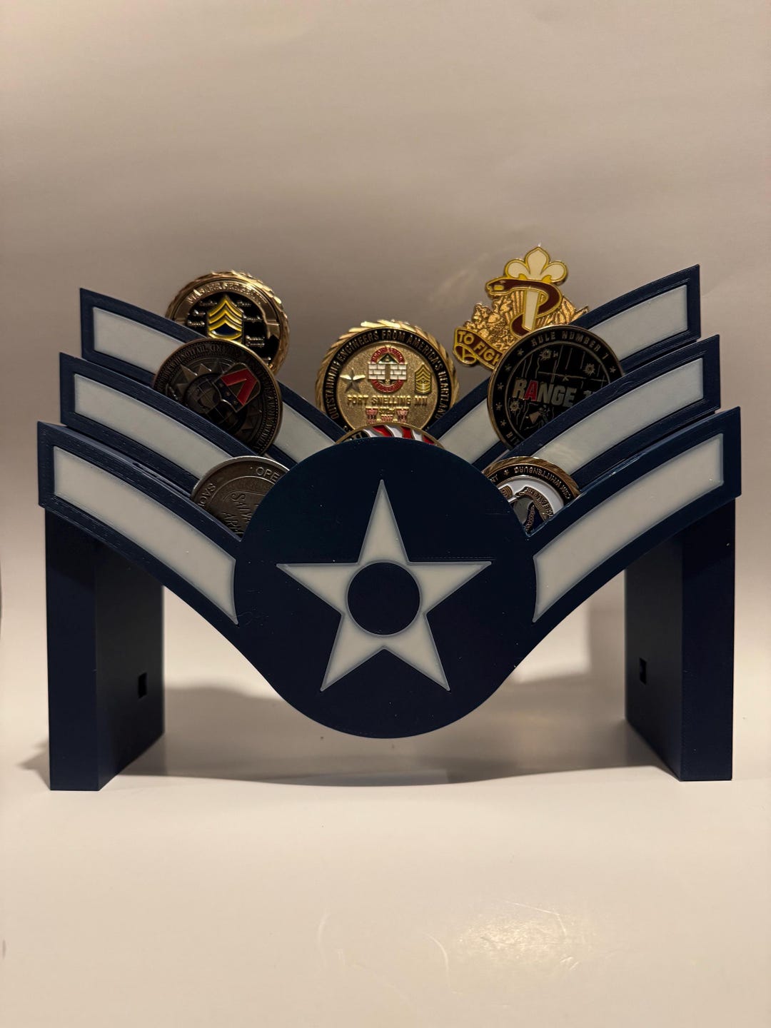 Air Force XL Senior Airmen (E4) Coin Rack - Etsy