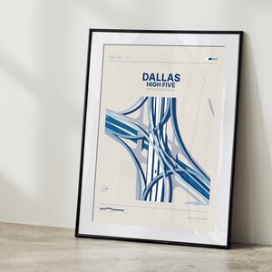 Minimalist Dallas High Five Interchange Urban Infrastructure, Modern ...