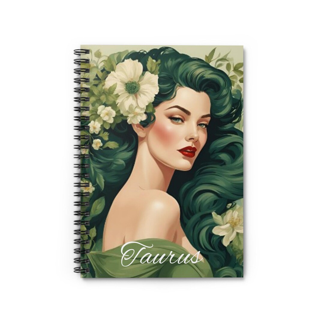Taurus Goddess Spiral Notebook - Etsy