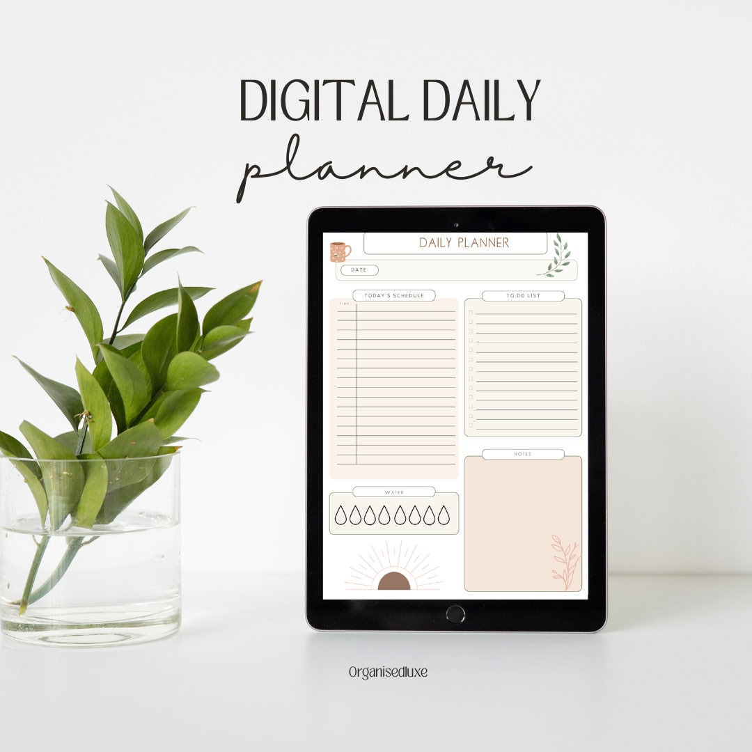Boho Style Digital Daily Planner printable Planner PDF bohemian Life ...