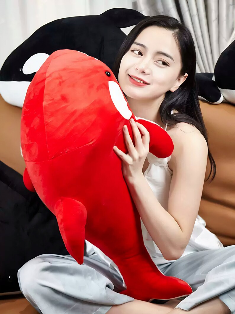 Orca Whale Plushie Adorable Huggable Toy Squishy Fish Killer Marine ...
