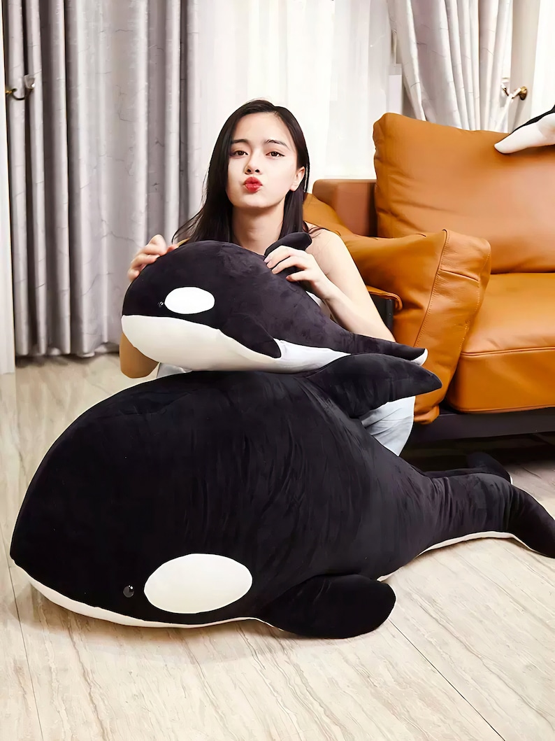 Orca Whale Plushie Adorable Huggable Toy Squishy Fish Killer Marine ...