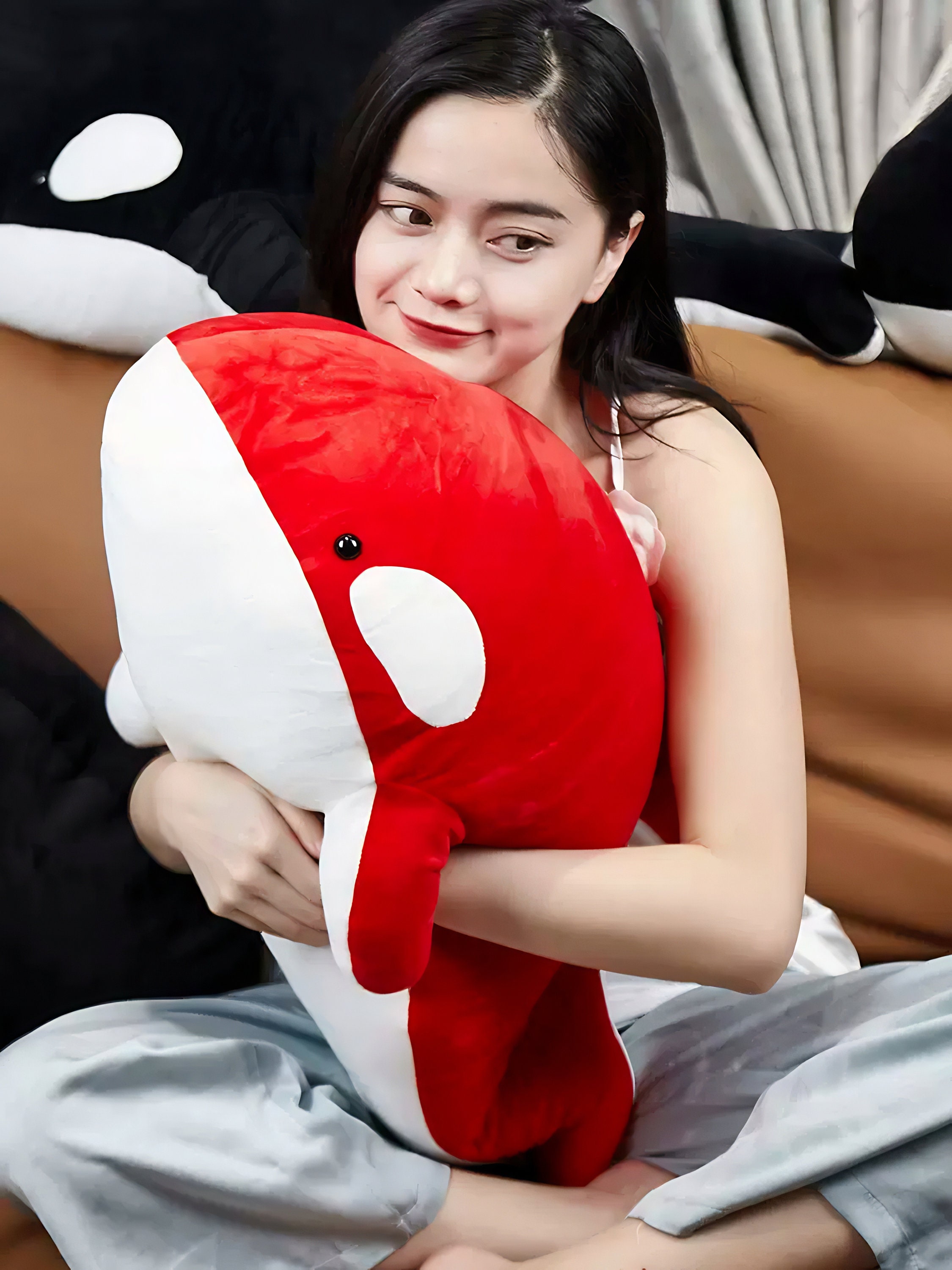 Orca Whale Plushie Adorable Huggable Toy Squishy Fish Killer Marine ...