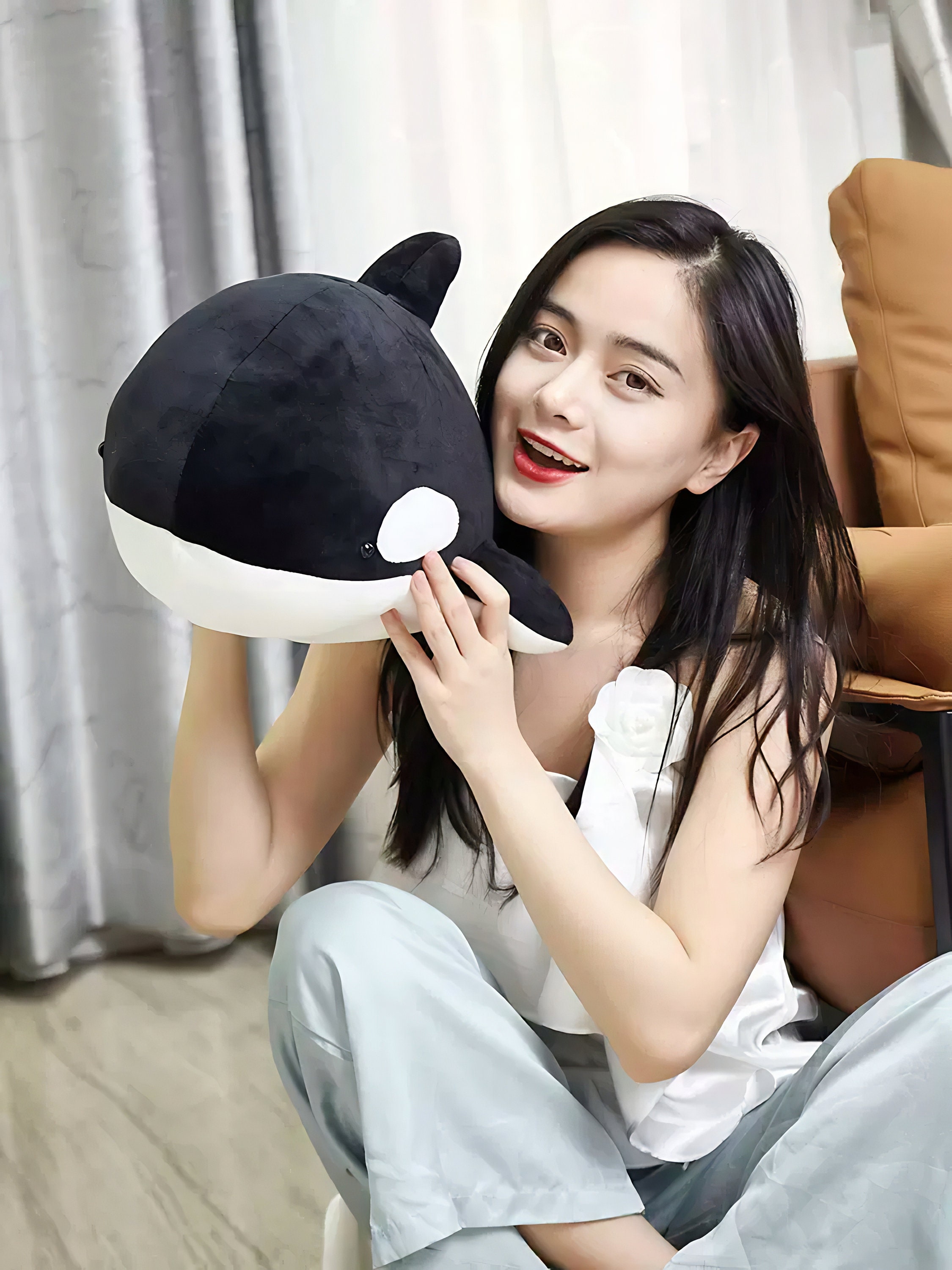 Orca Whale Plushie Adorable Huggable Toy Squishy Fish Killer Marine ...