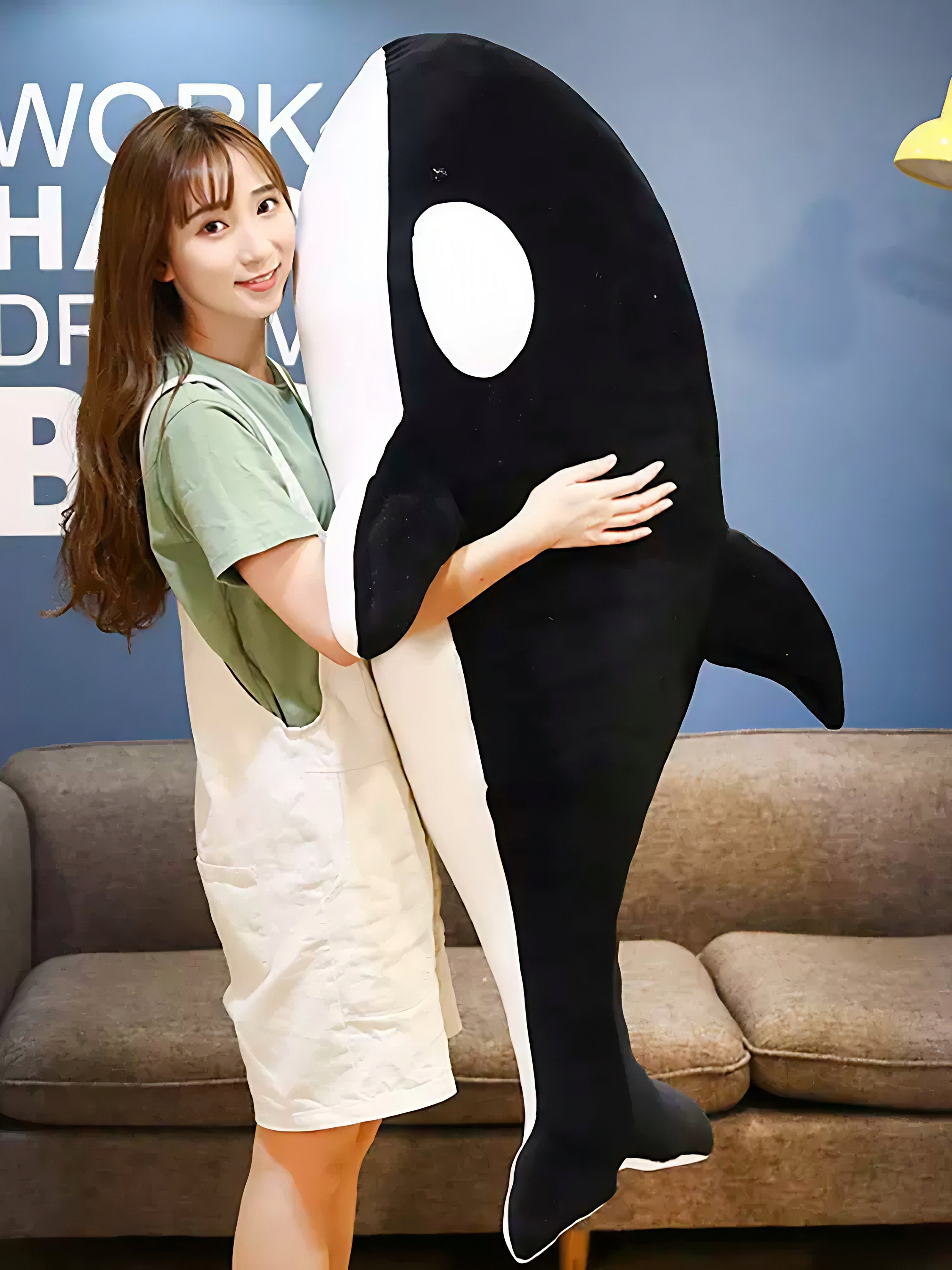 Orca Whale Plushie Adorable Huggable Toy Squishy Fish Killer Marine ...