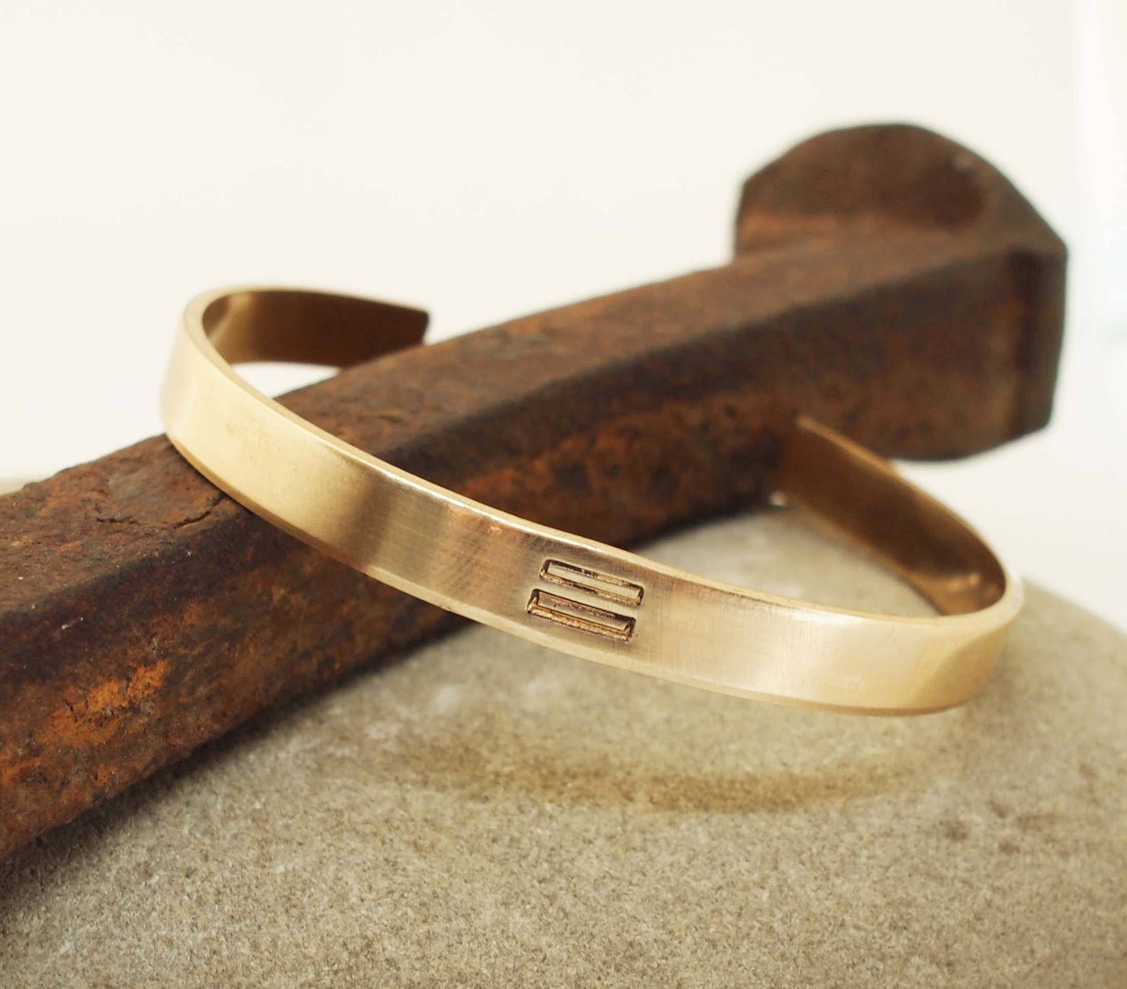 Equality Bracelet, Bronze Cuff With Equal Sign, LGBTQ Jewelry, Feminist ...