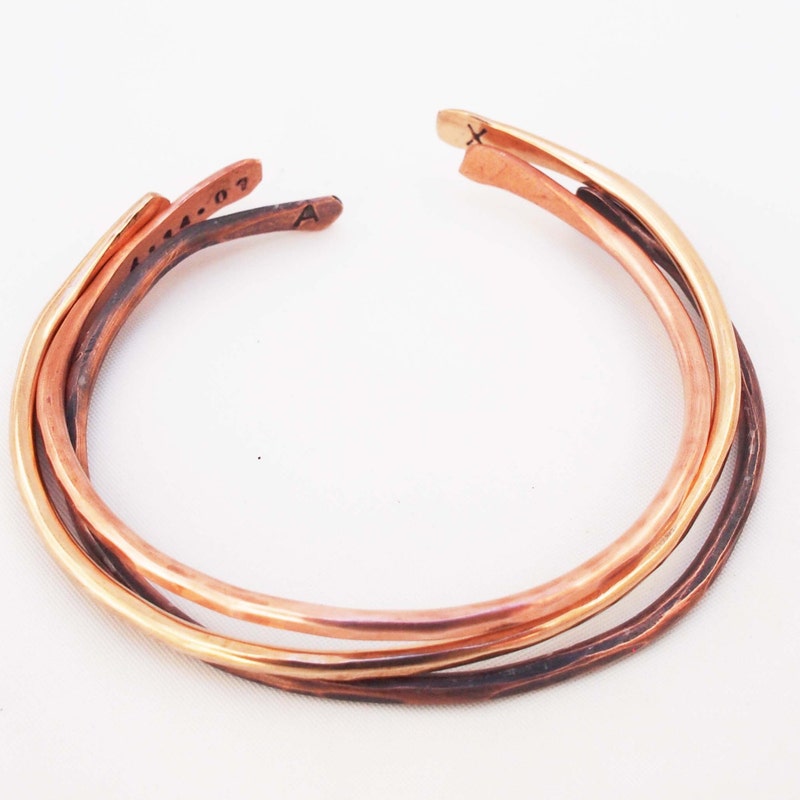 Mixed Metal Bangle - Etsy