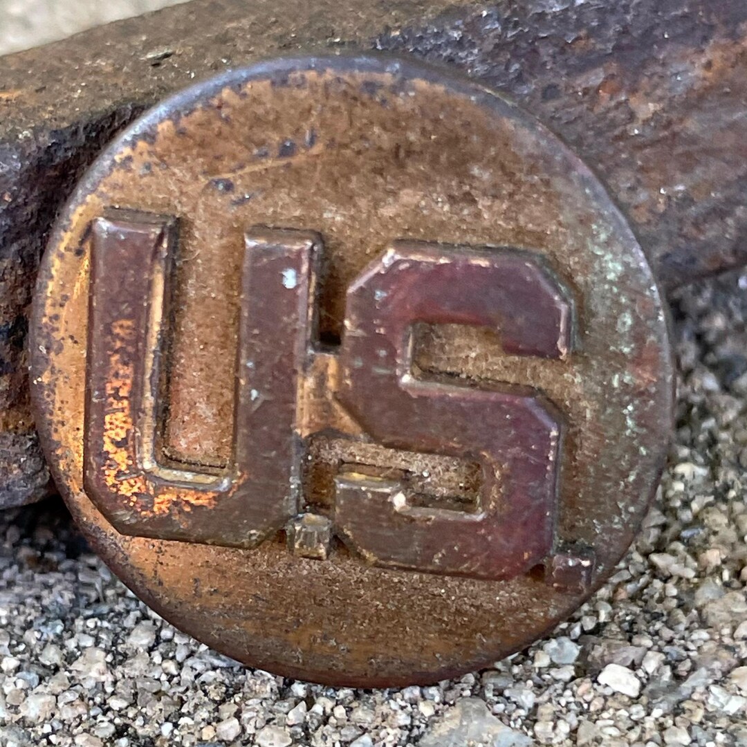 Antique Brass WWII US Military Collar Pin - Memorabilia - Etsy