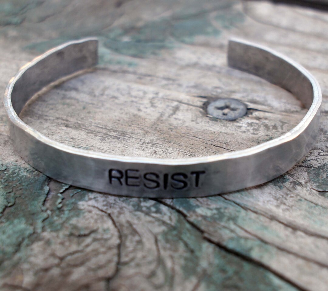 Resist Bracelet, Political Statement Jewelry, Protest Cuff - Etsy