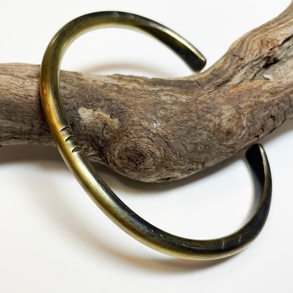 Solid Brass Bracelet - Etsy