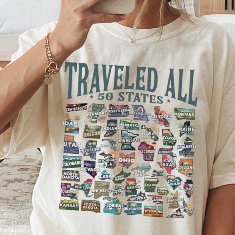 50 States Photo Map - Etsy