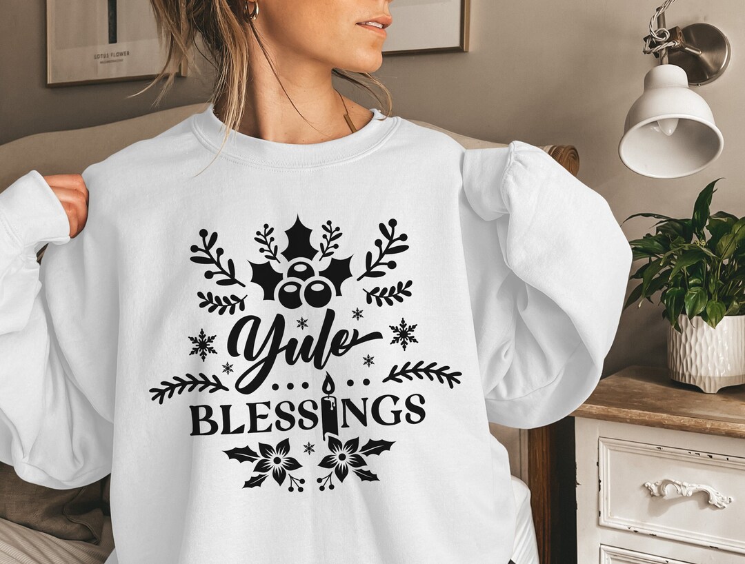 Yule Sweater, Wheel of the Year, Pagan Holiday, Wiccan Sweatshirt, Gift ...