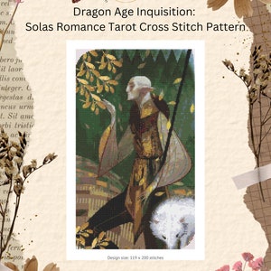 Dragon Age Inquisition Solas Tarot Spread Cross Stitch Pattern - Etsy