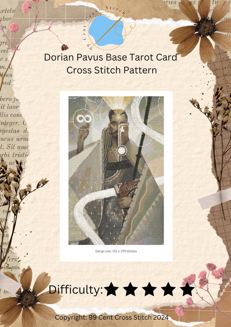 Dragon Age Inquisition: Dorian Pavus Base Tarot Card Cross Stitch ...