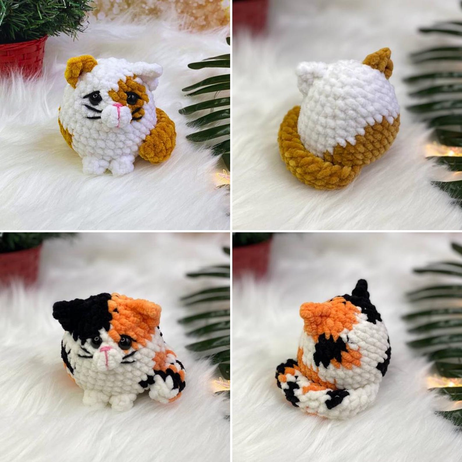 9-in-1 the Cats Crochet Pattern | Amigurumi Cats | Siamese Cat, Calico ...