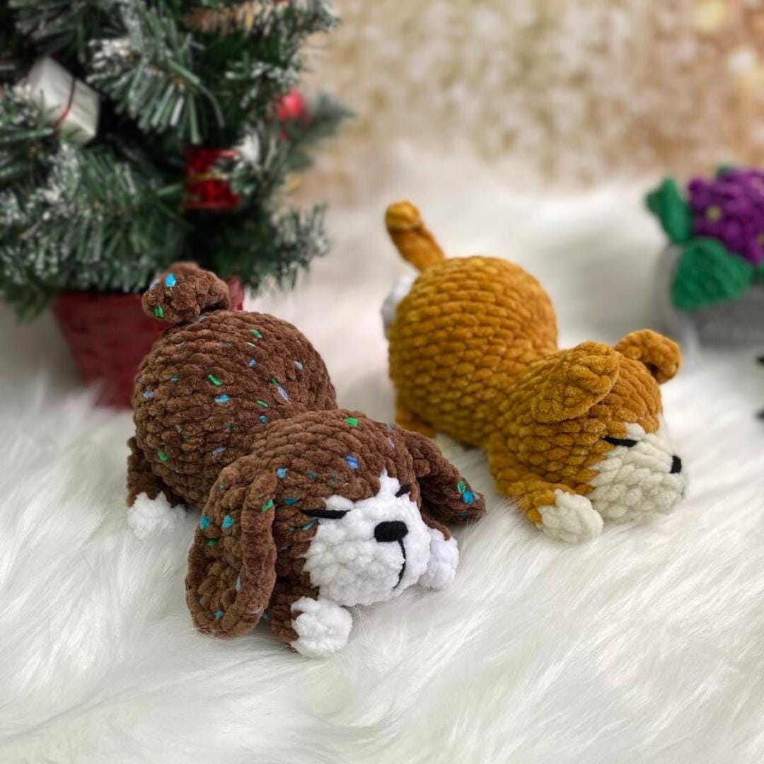 The Sleeping Puppies Crochet Pattern | Amigurumi Puppies Pattern ...