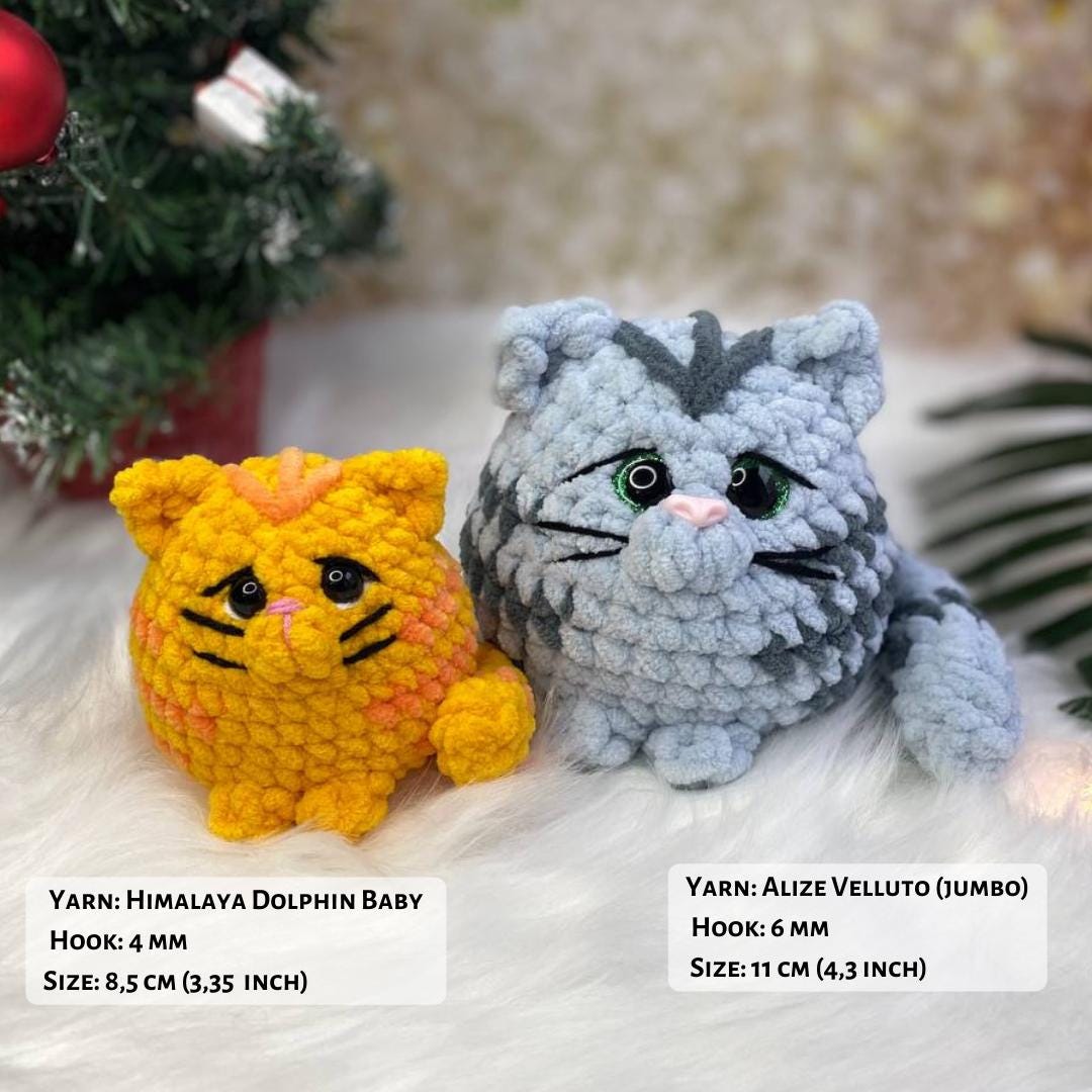 9-in-1 the Cats Crochet Pattern | Amigurumi Cats | Siamese Cat, Calico ...