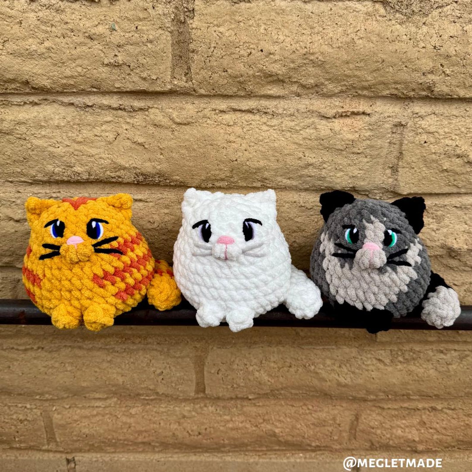 9-in-1 the Cats Crochet Pattern | Amigurumi Cats | Siamese Cat, Calico ...