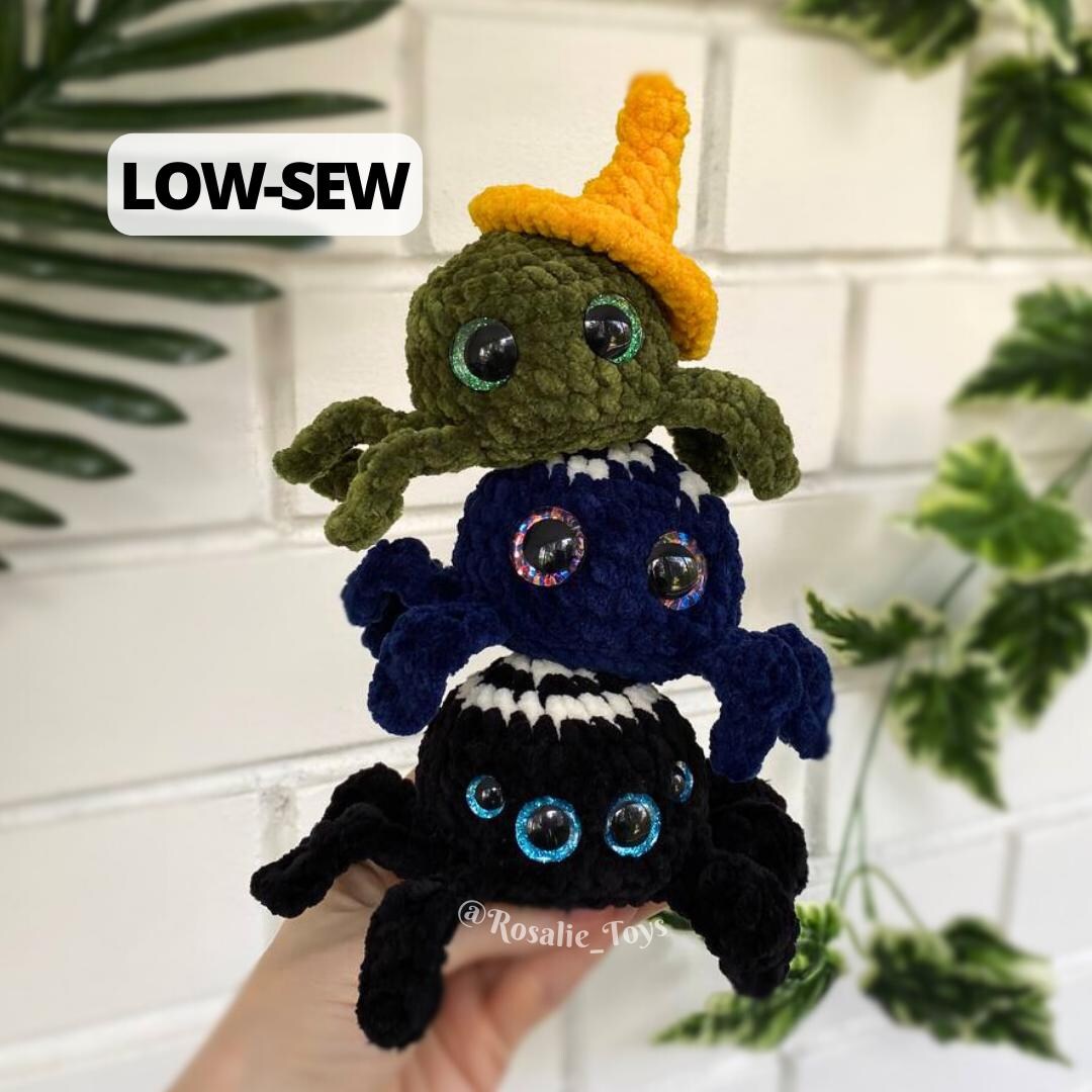 Halloween Spider Crochet Pattern | Amigurumi Spider With Hat Pattern ...