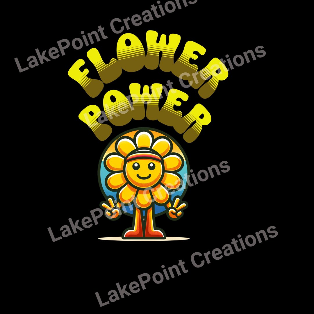 Groovy Flower Power Sticker / 60s Inspired Hippie Sticker / Retro ...