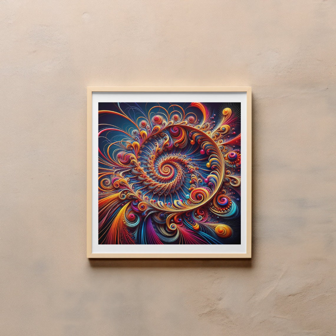 Spirograph Print, Spirograph Wall Art, Spiral Art, Digital Spiral Art ...