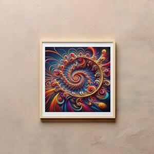 Spirograph Print, Spirograph Wall Art, Spiral Art, Digital Spiral Art ...
