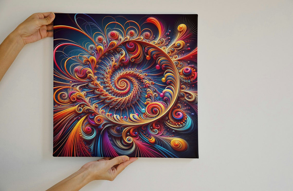 Spirograph Print, Spirograph Wall Art, Spiral Art, Digital Spiral Art ...