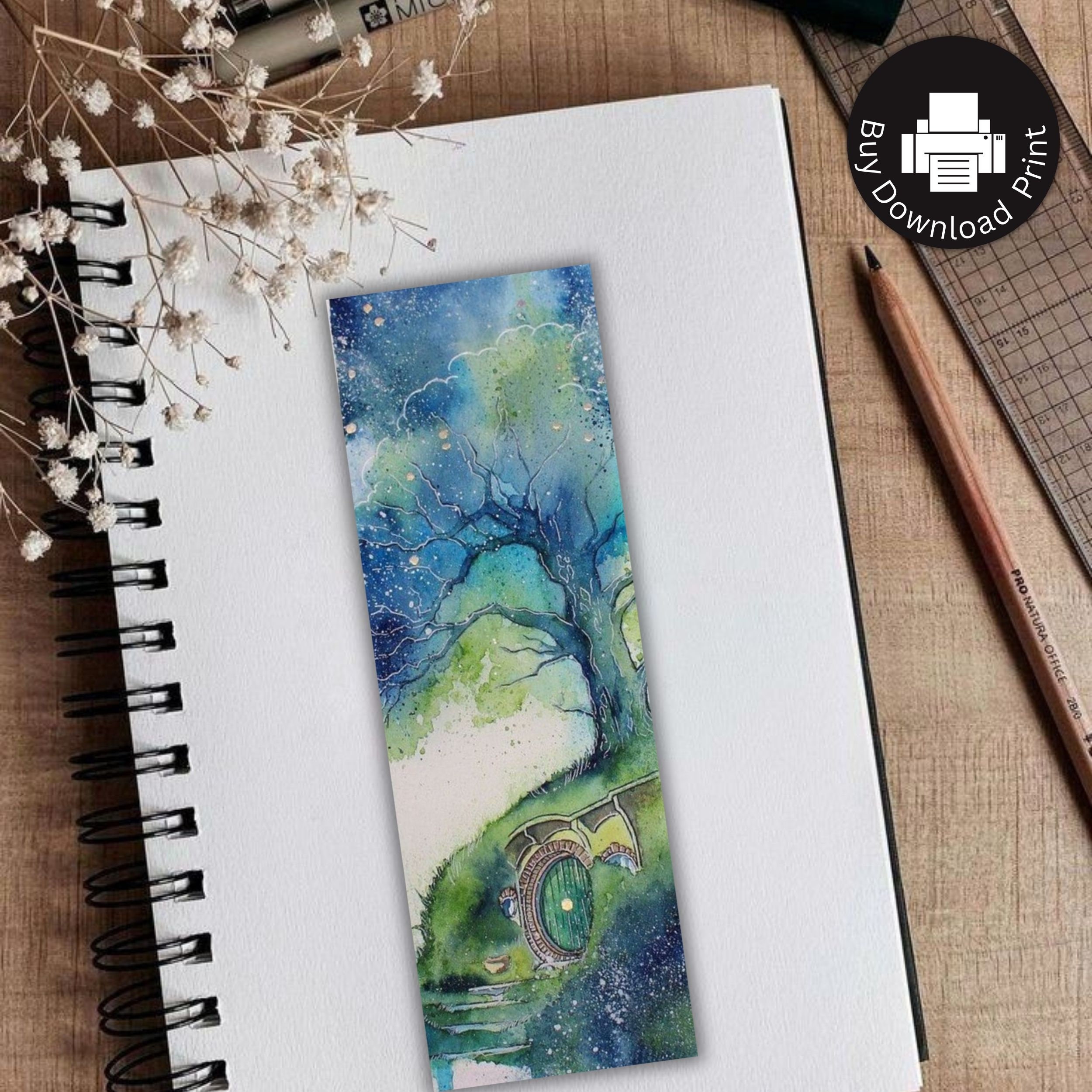 Digital Printable the Hobbit Bookmarks Designs Bundle for Fans Gift for ...