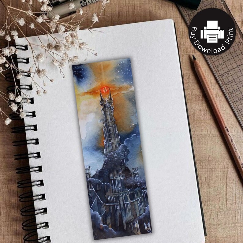 Digital Printable the Hobbit Bookmarks Designs Bundle for Fans Gift for ...