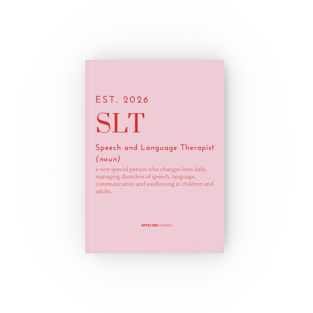 Speech and Language Therapist Journal, Notebook for SLT, Hard Backed ...