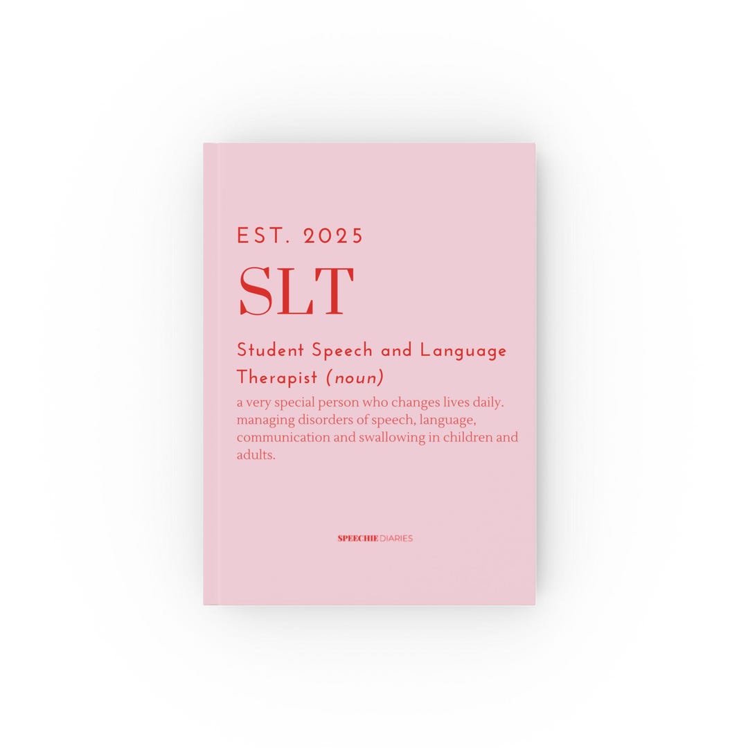 Speech and Language Therapist Journal, Notebook for SLT, Hard Backed ...